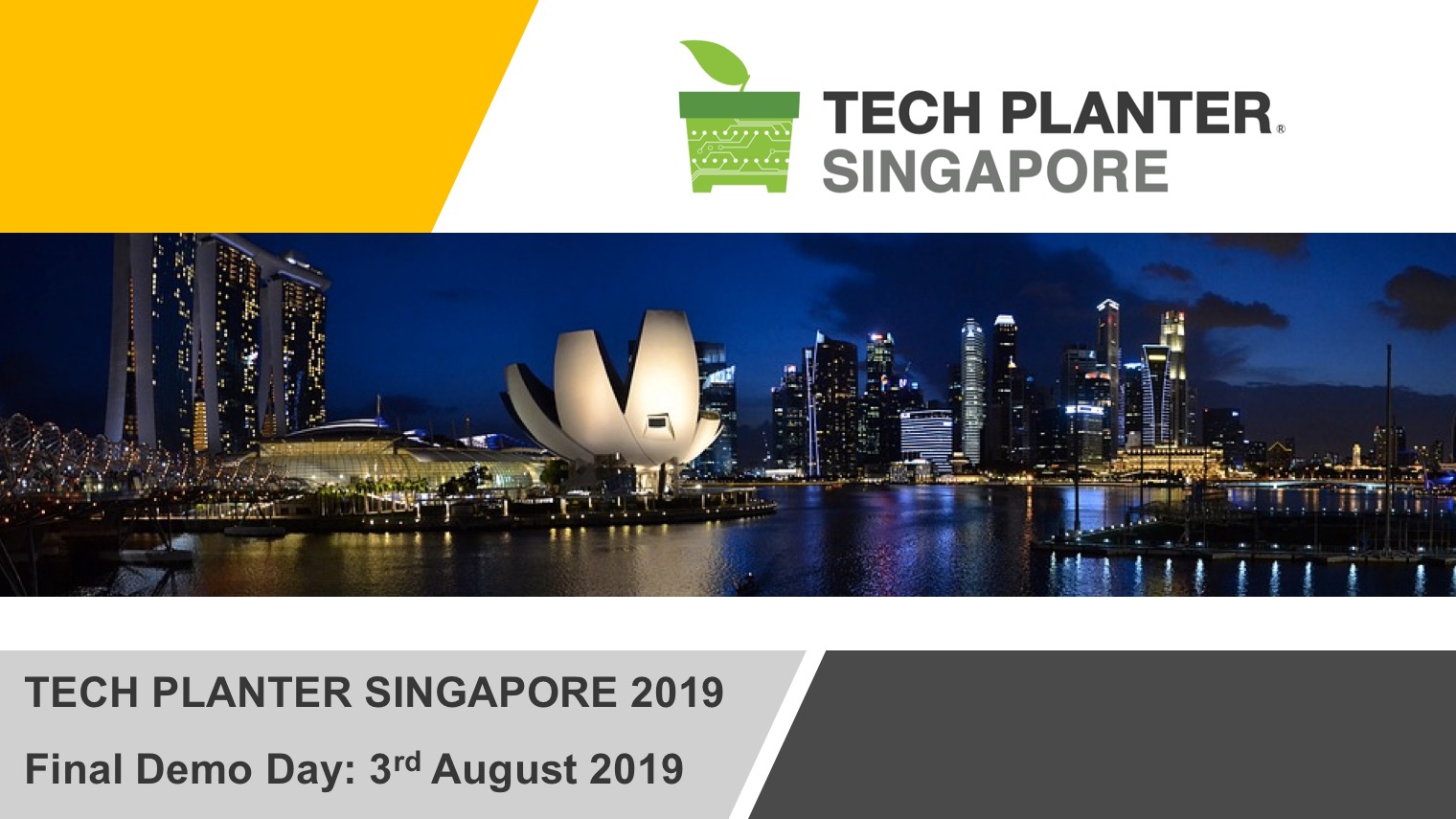 TECH PLAN DEMO DAY in SINGAPORE 2019 is happening next Saturday ...