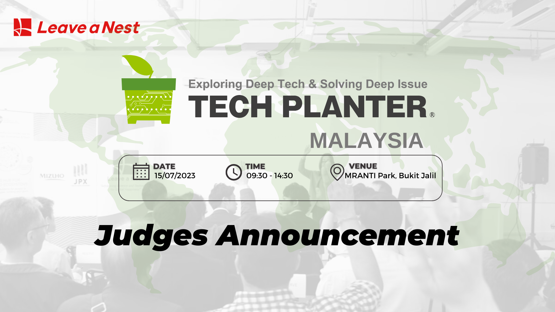 TECH PLANTER in Malaysia Announces Esteemed Judges for 2023 Demo Day | Leave a Nest