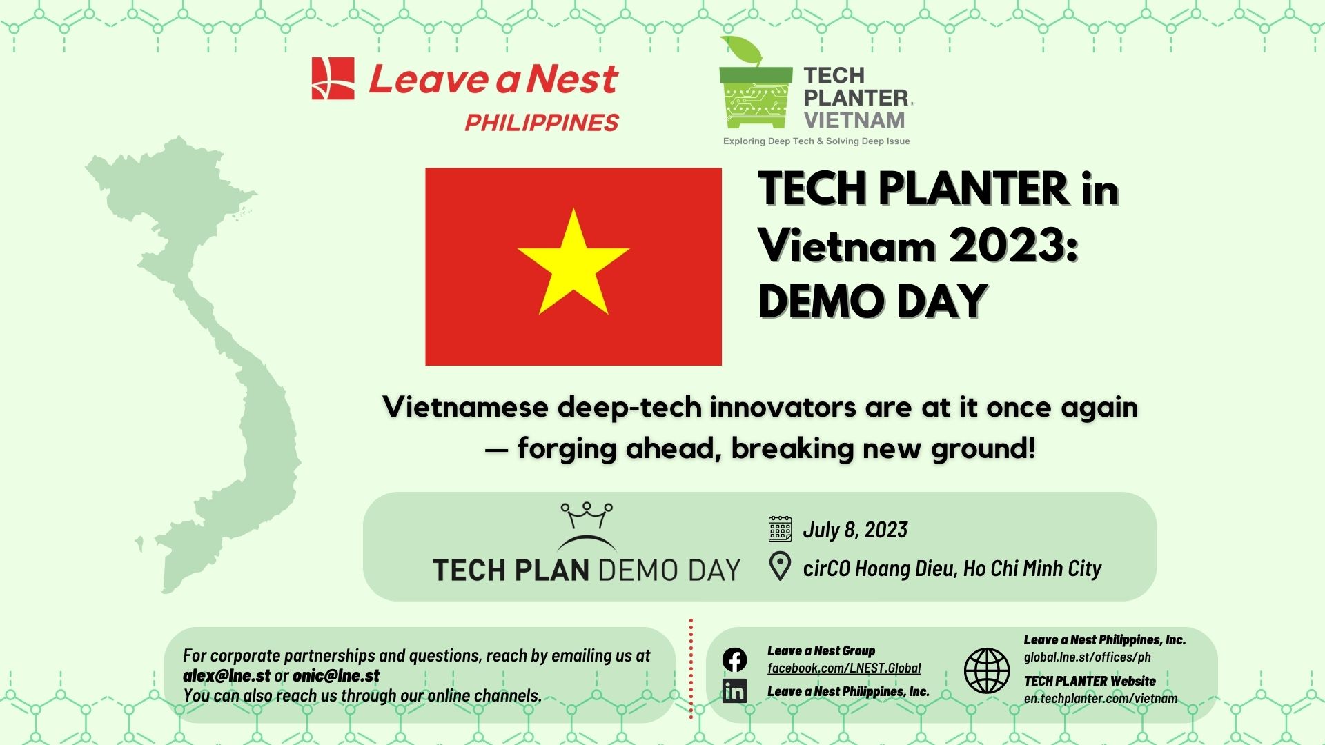 TECH PLANTER Vietnam 2023: Unveiling Innovation on Demo Day, July 8th ...