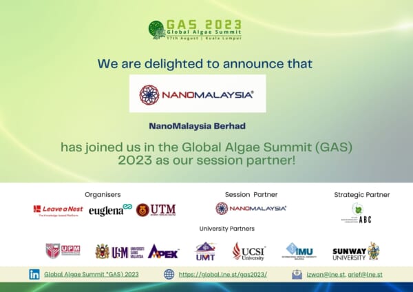 Global Algae Summit 2023 (GAS 2023) | Leave a Nest