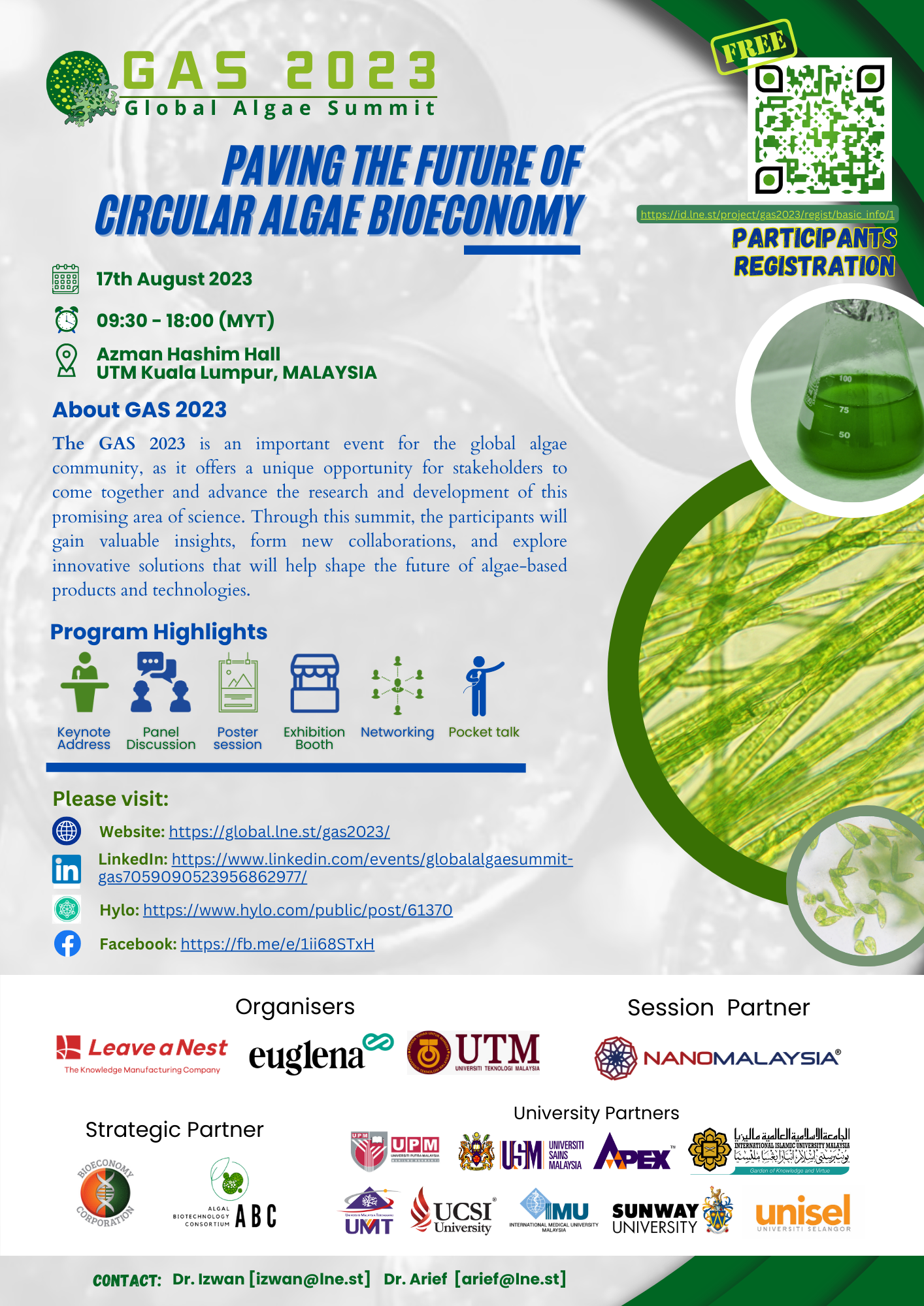 Global Algae Summit 2023 (GAS 2023) | Leave a Nest