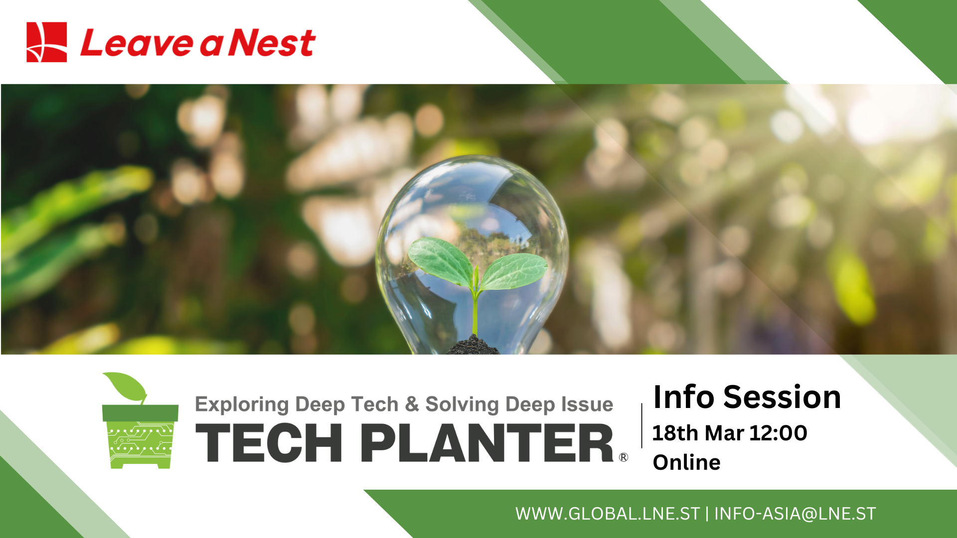 Join the Info Session for TECH PLANTER Demo Day in Singapore 2024! | Leave a Nest