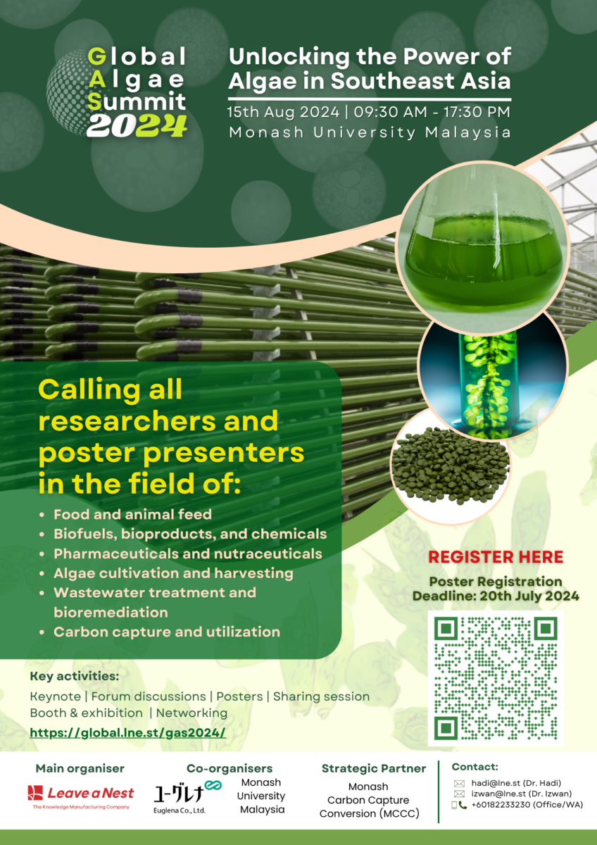 Global Algae Summit 2024 (GAS 2024) | Leave a Nest