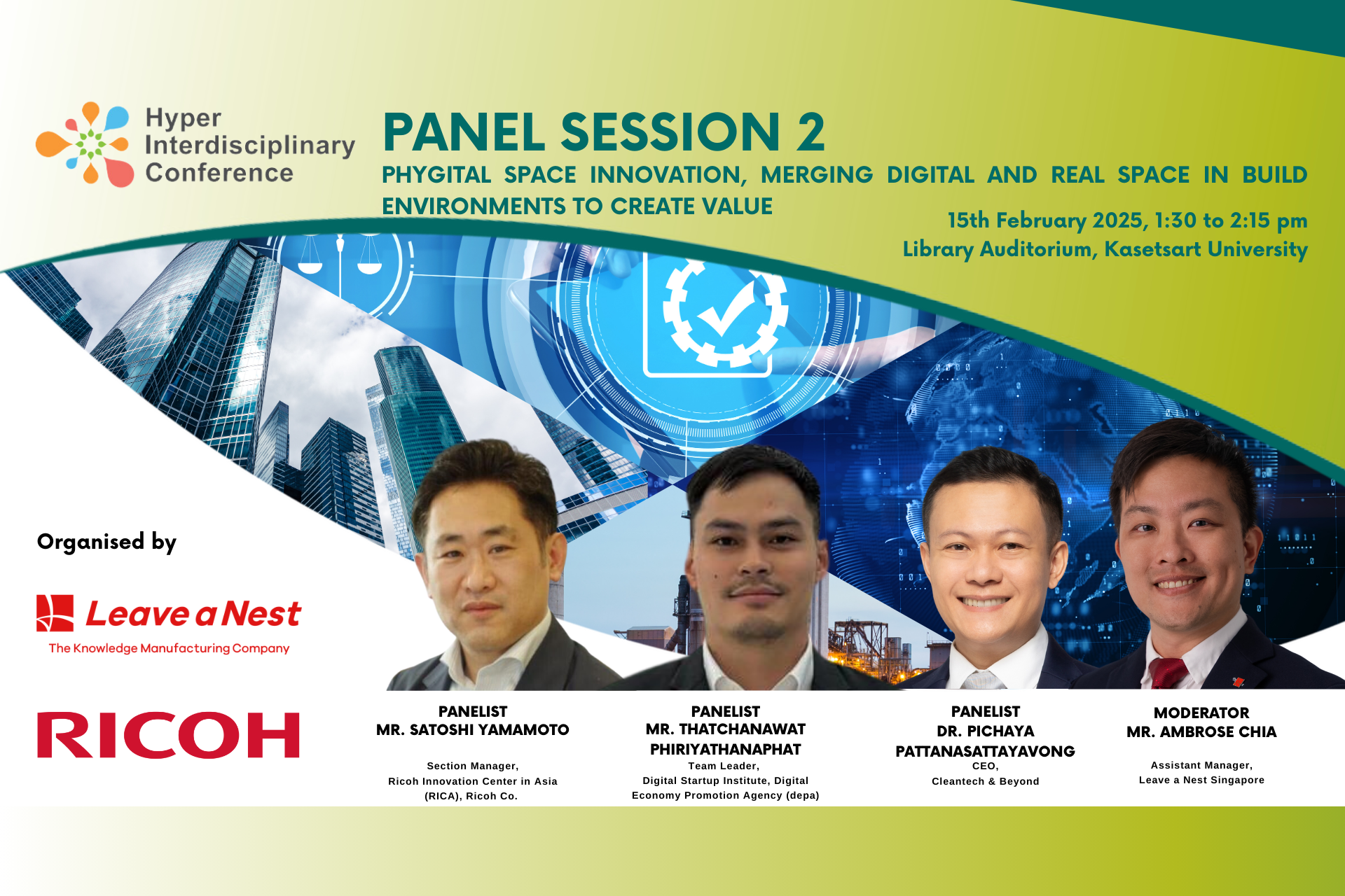 HIC Thailand 2025 Session 2: Phygital Space Innovation, merging Digital and Real Space in Build ...
