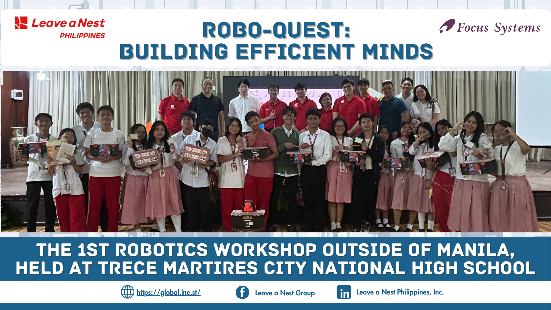 The 1st Robotics Workshop Outside of Manila, Held at Trece Martires ...