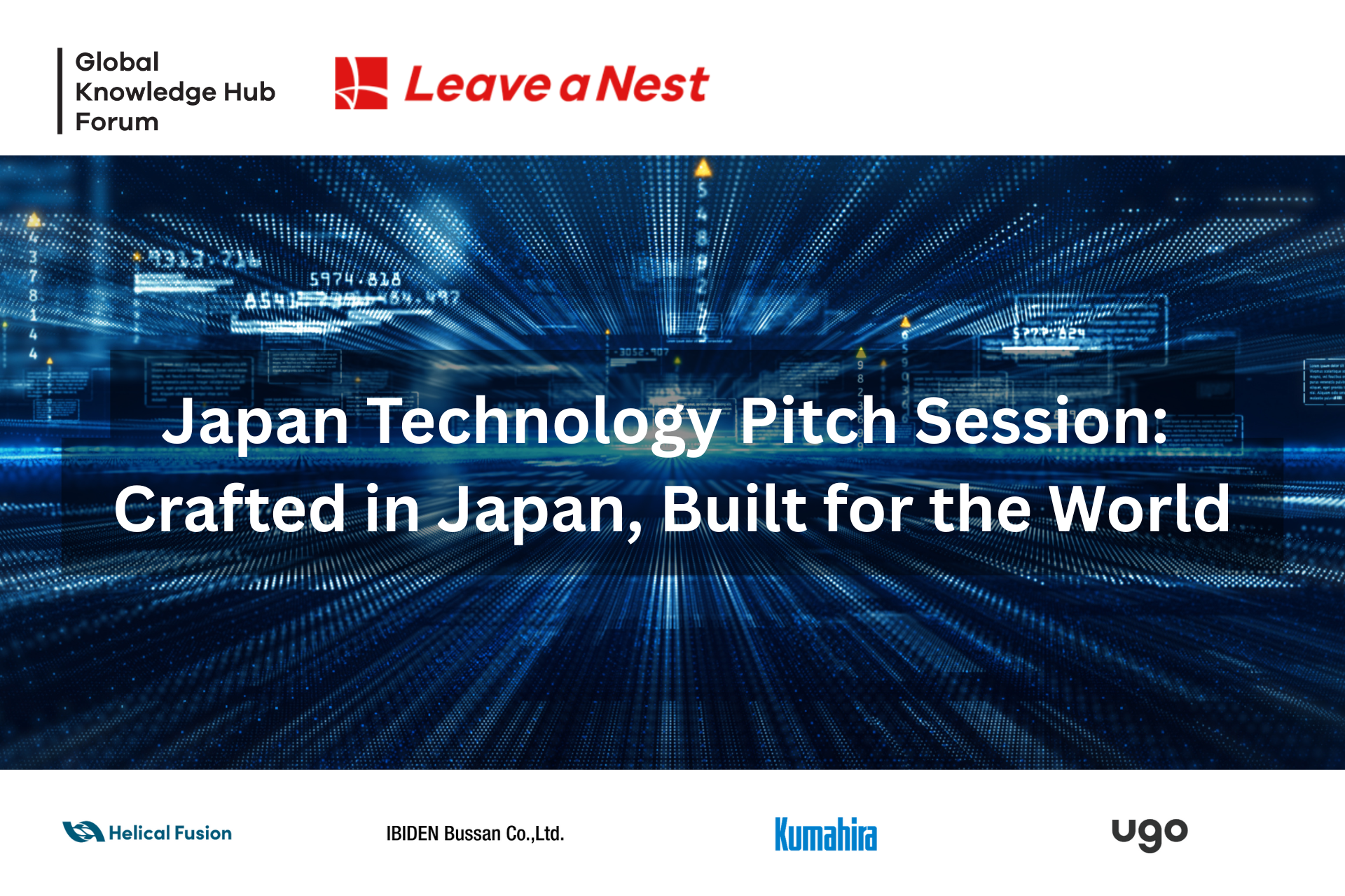 Japan Technology Pitch Session: Crafted in Japan, Built for the World ...