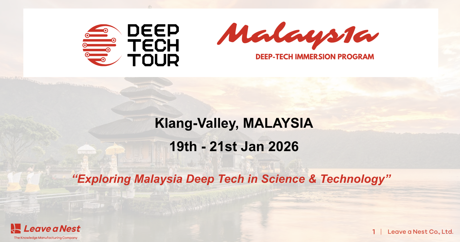 Strengthening Japan–Malaysia Deep Tech Collaboration Through Industry ...
